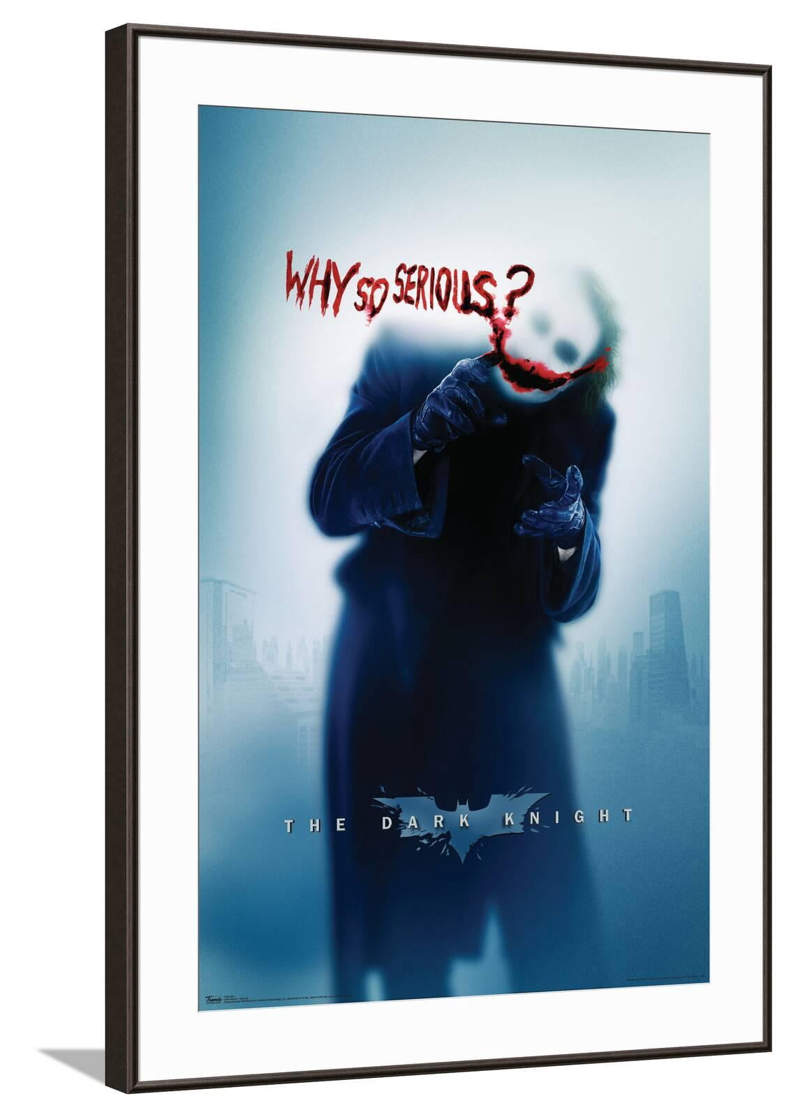DC Comics The Dark Knight - The Joker - Why So Serious Canvas Wall ...