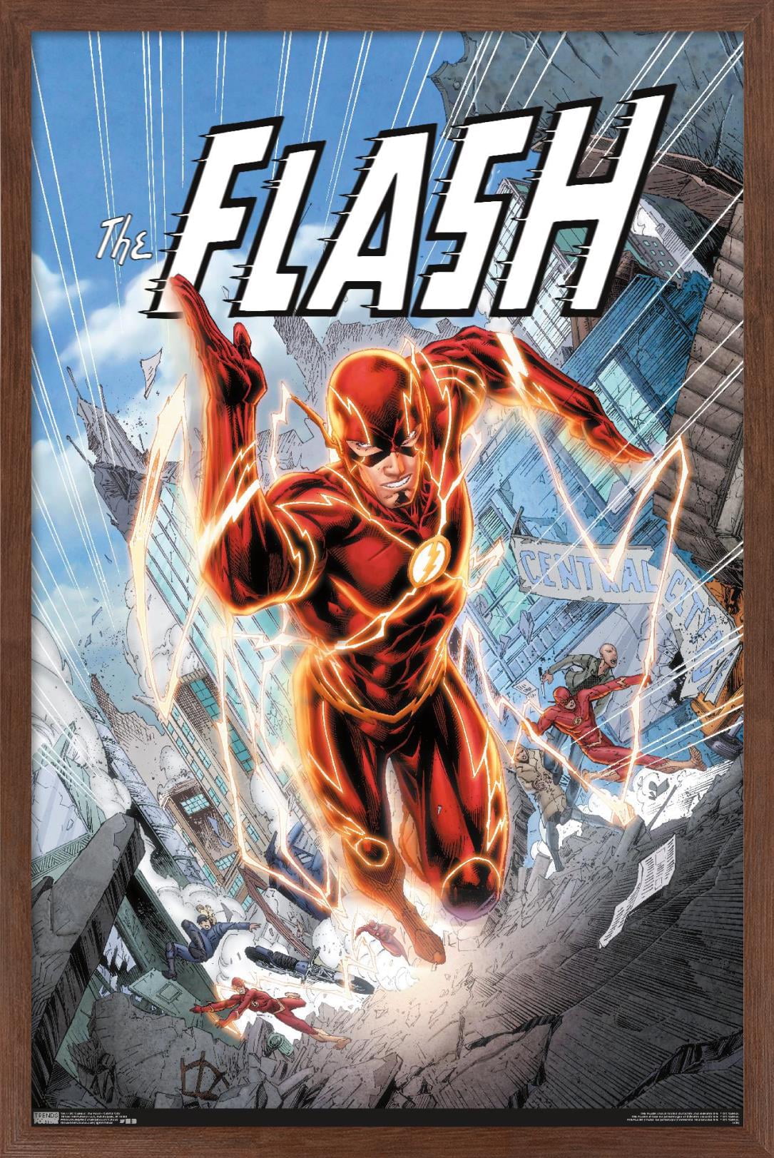 DC Comics - The Flash - Central City Wall Poster, 14.725" x 22.375 ...