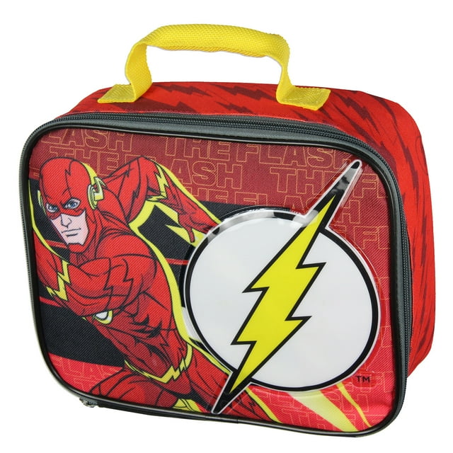 DC Comics The Flash Superhero Kids Insulated Lunch Box Tote with ...
