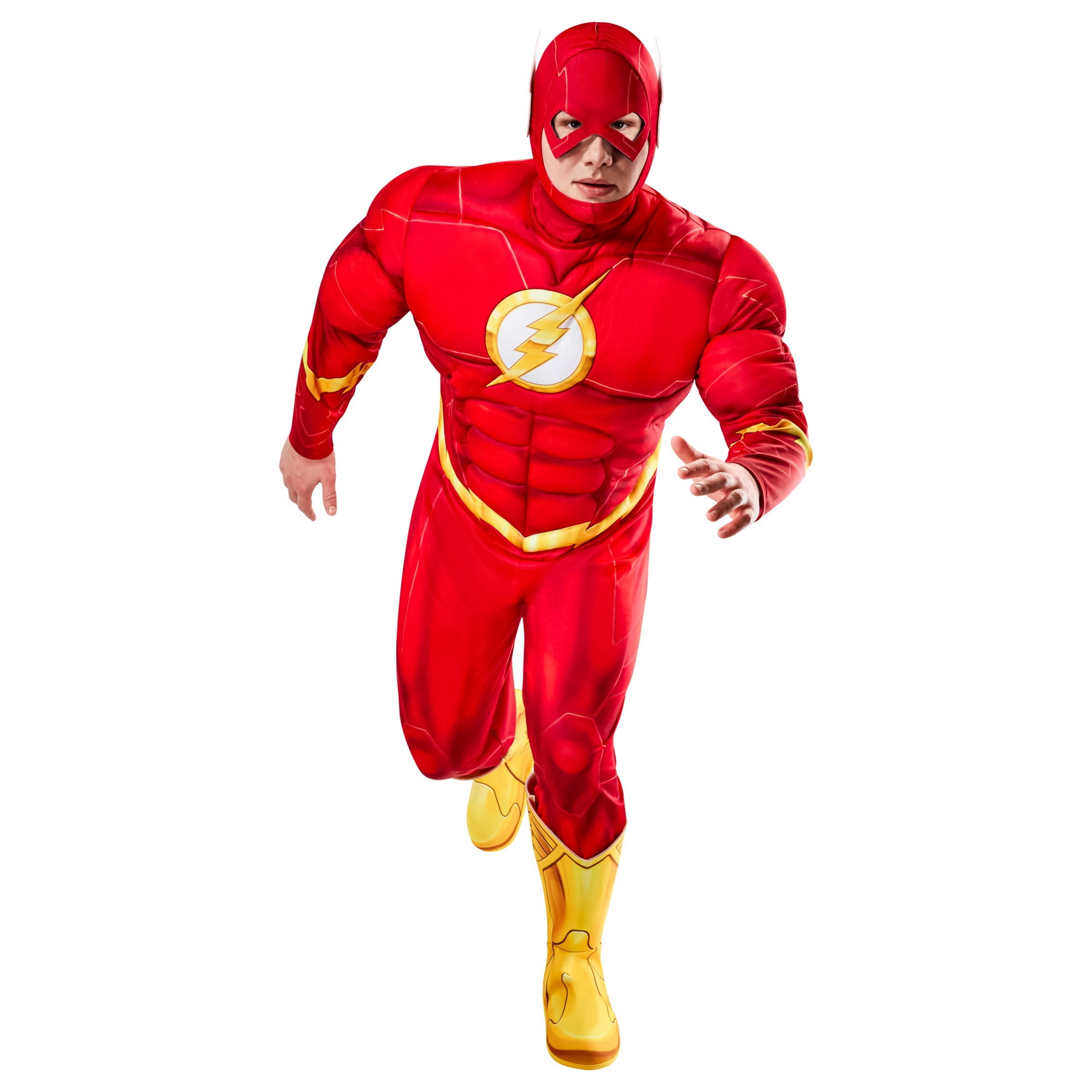 DC Comics The Flash Deluxe Muscle Chest Costume for Adults by Rubies ...