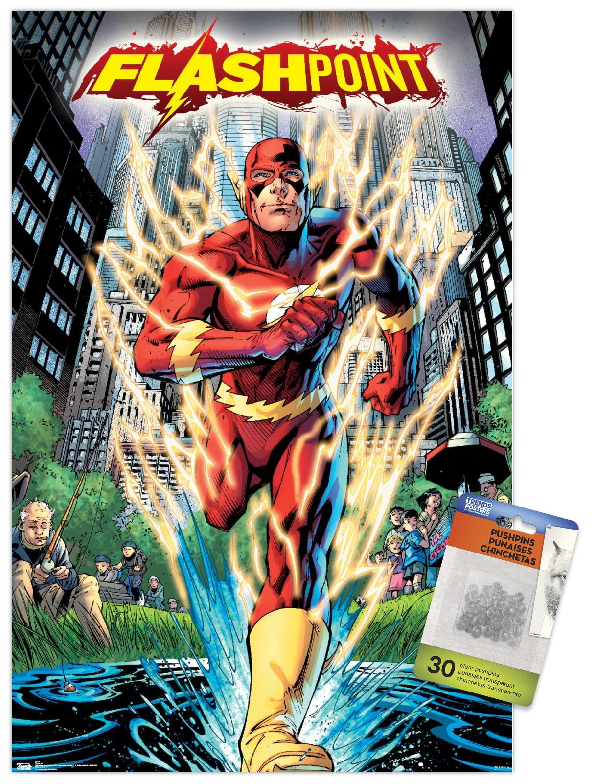 DC Comics - The Flash - Flashpoint Wall Poster with Push Pins, 14.725 ...