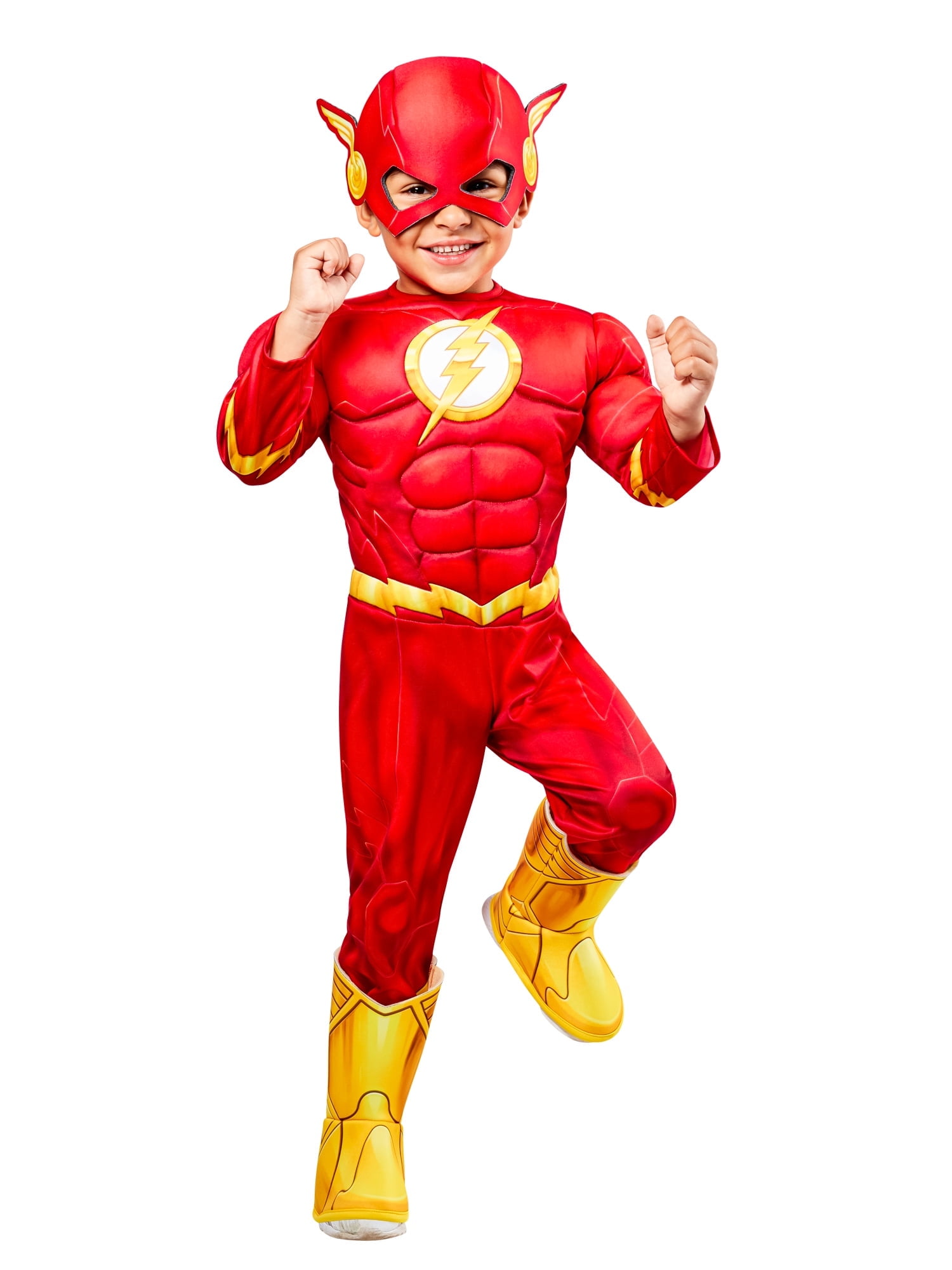 DC Comics The Flash Muscle Chest Costume for Toddlers by Rubies, Boys ...