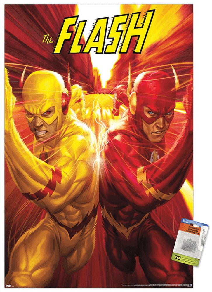 DC Comics - The Flash and The Reverse Flash - Race Wall Poster with ...