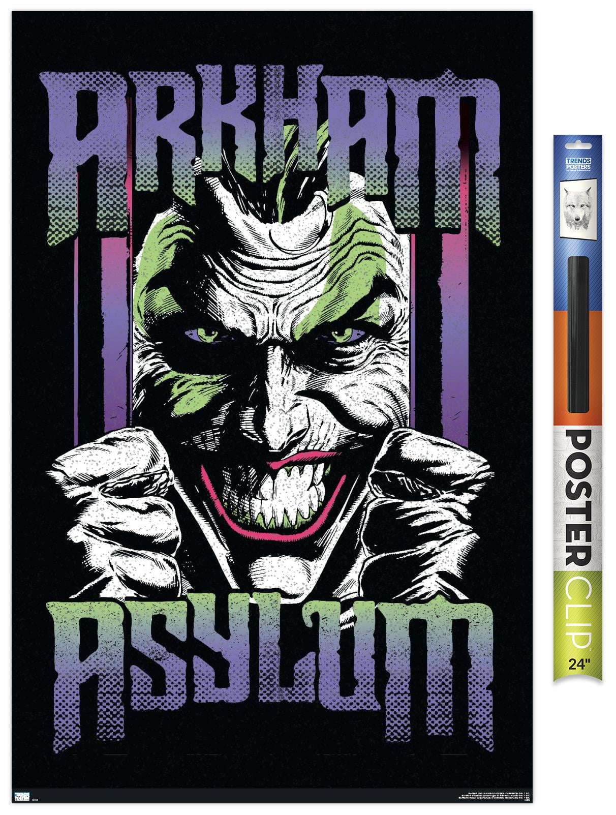 DC Comics The Joker - Arkham Asylum Wall Poster, 22.375" x 34 ...