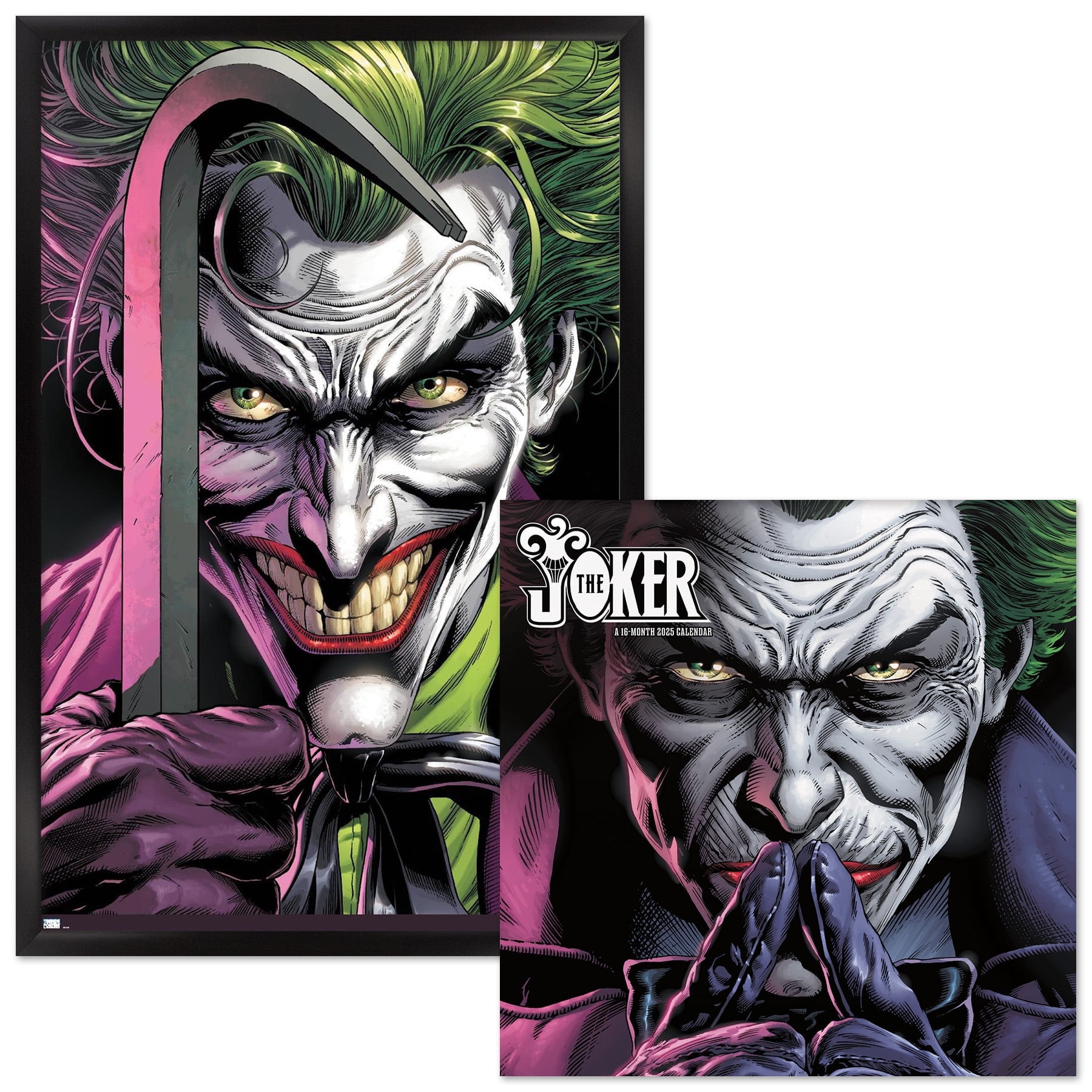 DC Comics The Joker Framed Poster and 2025 Calendar - Walmart.com