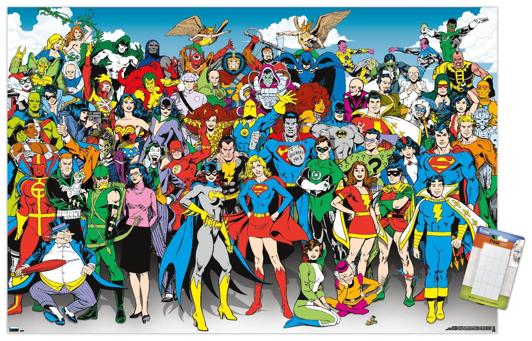 DC Comics - The Lineup Wall Poster, 22.375" x 34" - Walmart.com