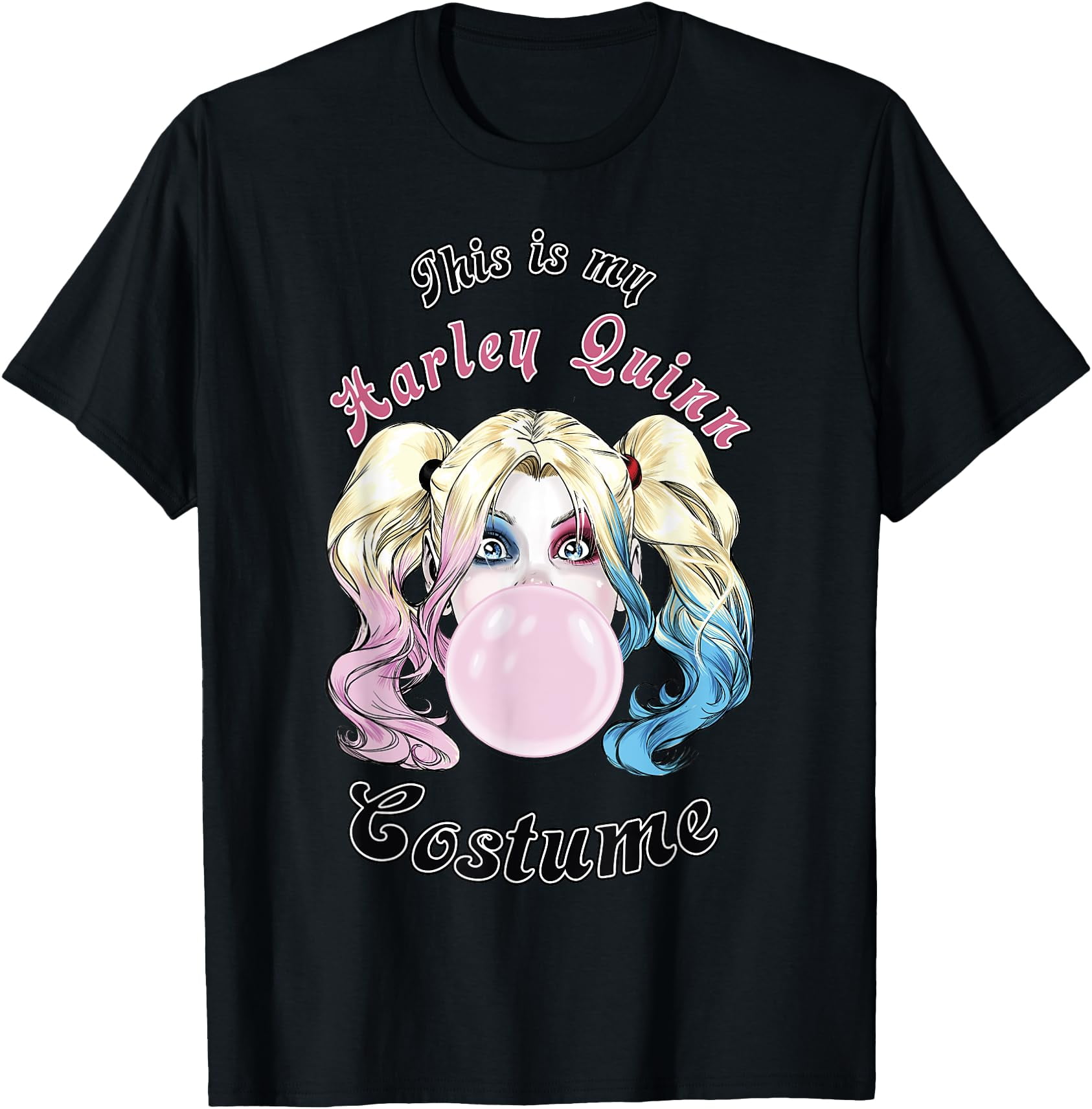 DC Comics This Is My Harley Quinn Costume Text Unisex T-Shirt for Men ...