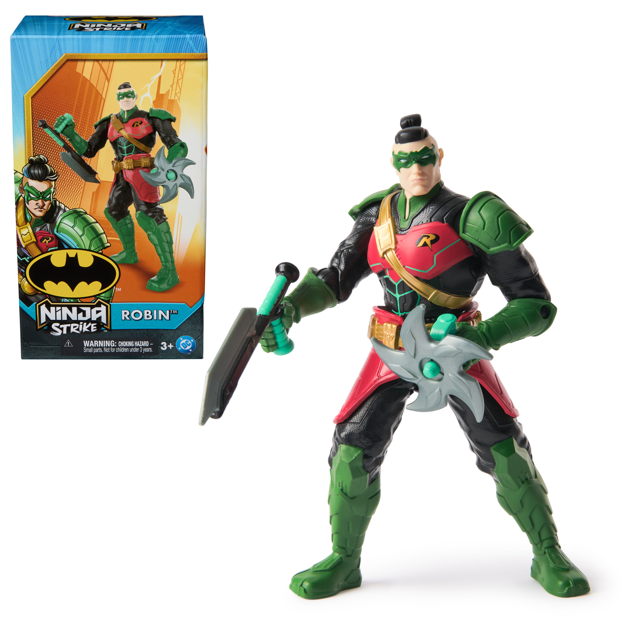 DC Comics, Batman Battle Clash 6-inch Ninja Strike Robin Action Figure ...