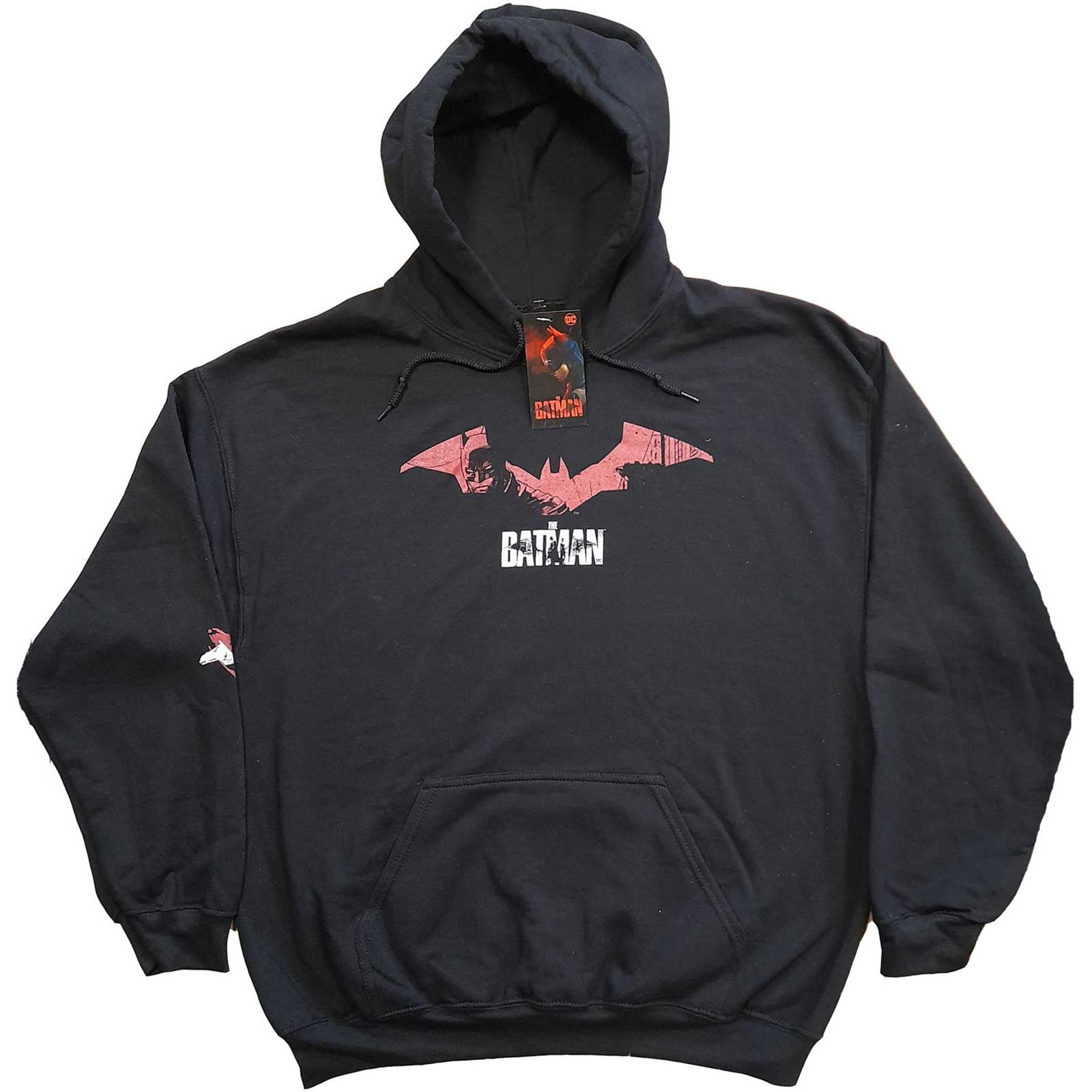 DC Comics Unisex Pullover Hoodie Sweatshirt The Batman Logo Sketch ...