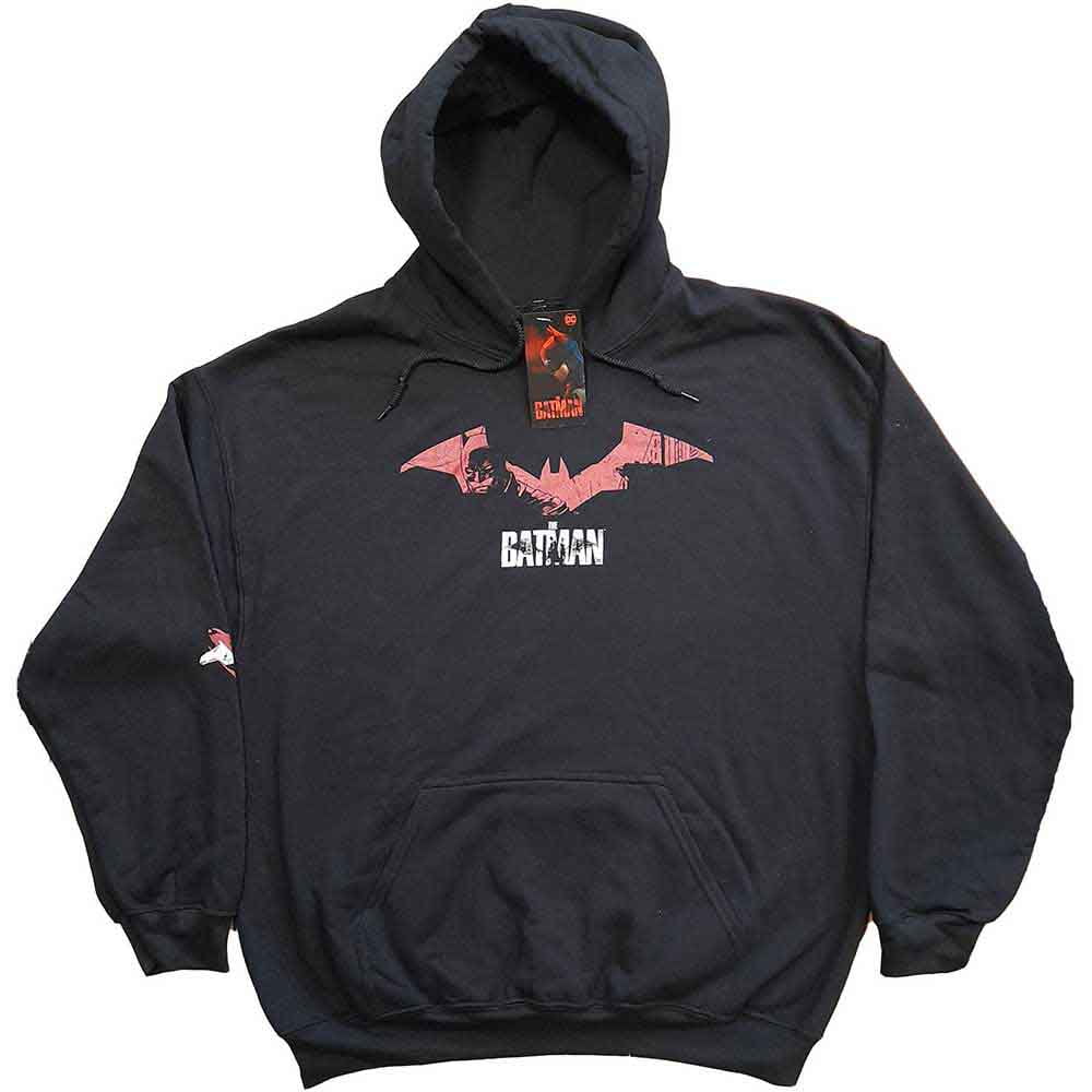 DC Comics Unisex Pullover Hoodie Sweatshirt The Batman Logo Sketch ...