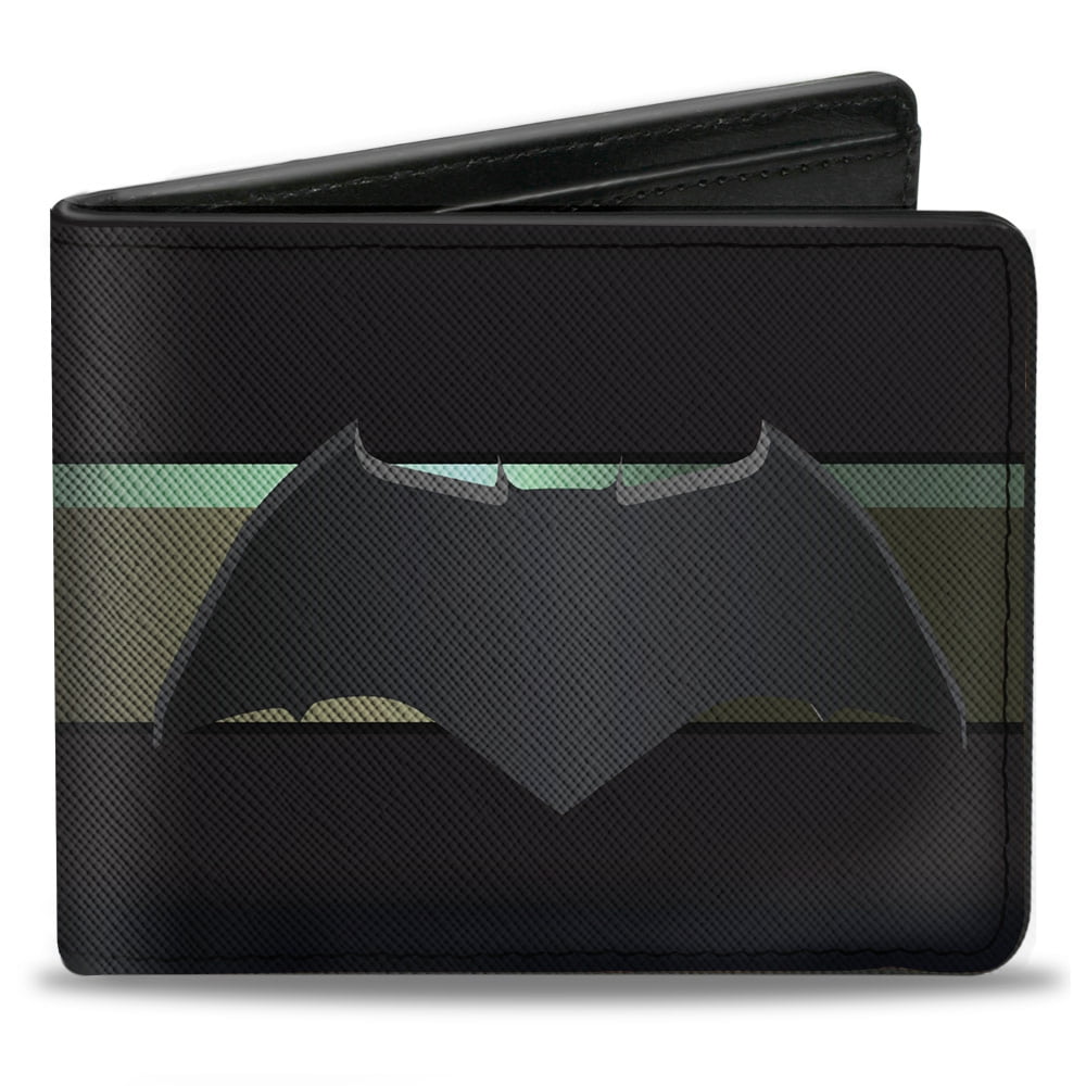 DC Comics Wallet, Bifold, Batman 2017 Icon Stripe Black Gold Fade ...
