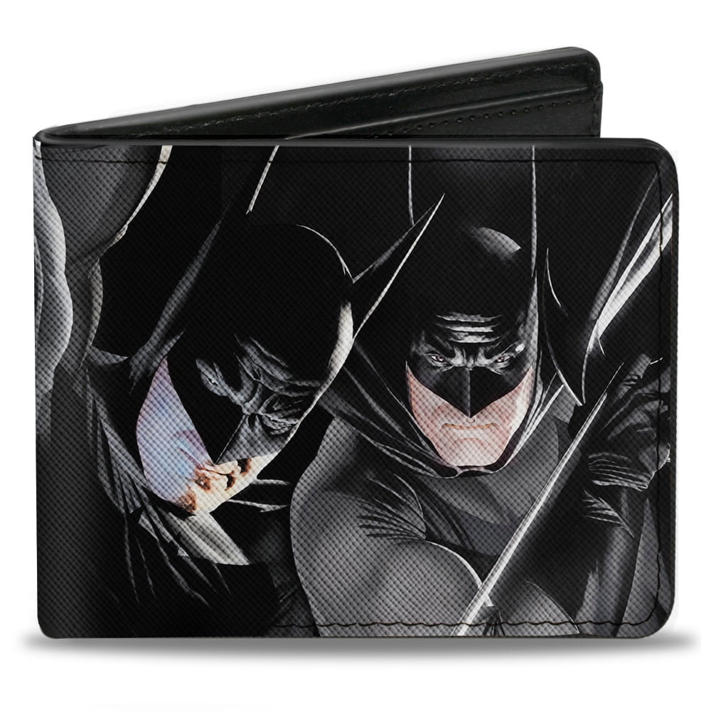 DC Comics Wallet, Bifold, Batman Vivid Action Poses Black, Vegan ...