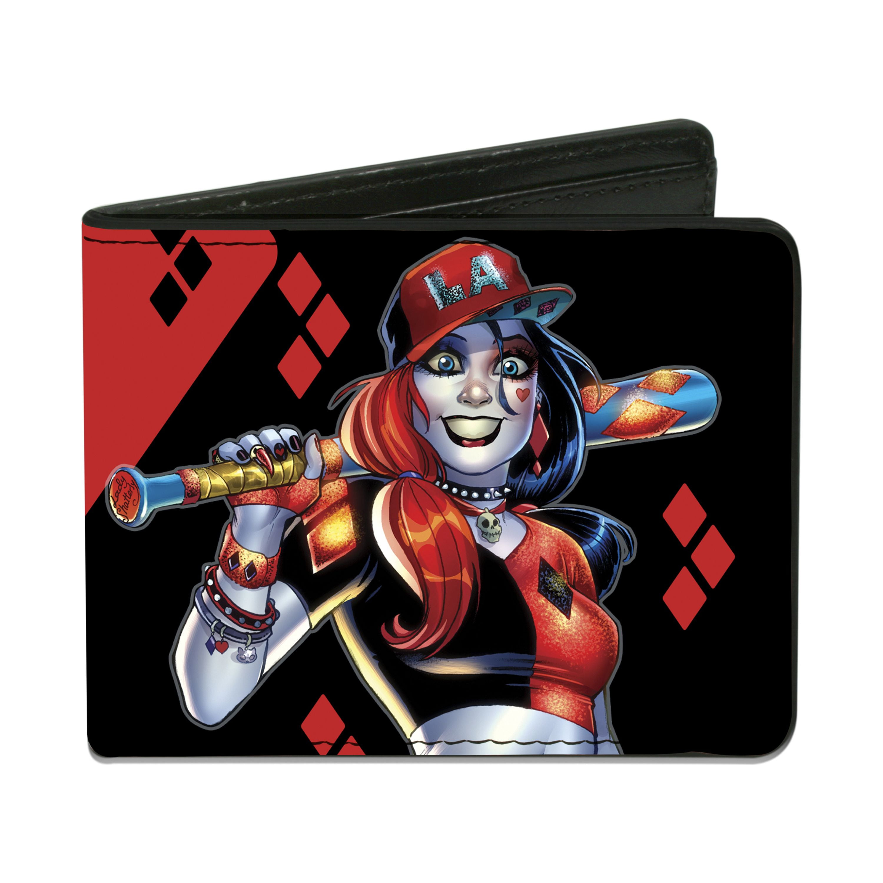 DC Comics Wallet, Bifold, Harley Quinn Issue 20 LA Baseball Cover Pose ...