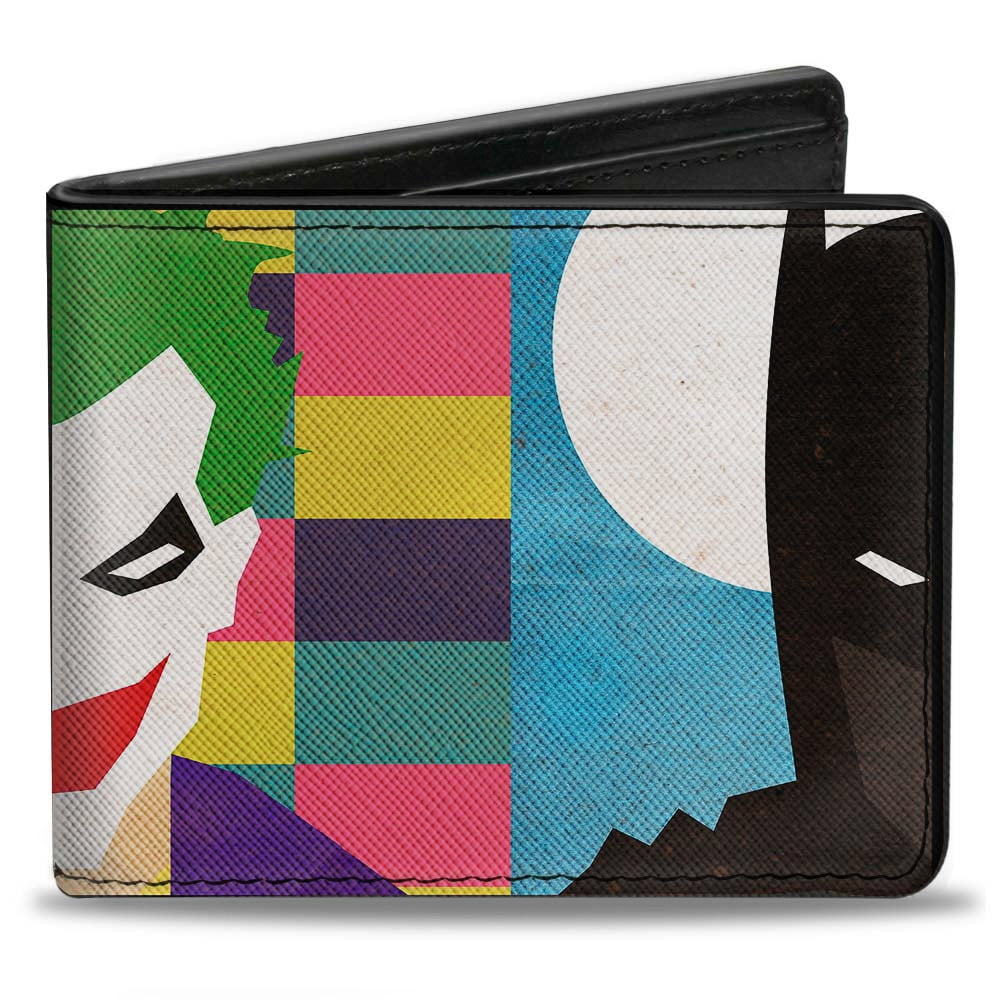 DC Comics Wallet, Bifold, Joker Batman Face Juxtaposition Multi Color ...