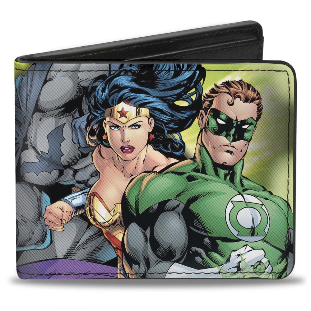 DC Comics Wallet, Bifold, Justice Leage Superheroes and Villains Group ...