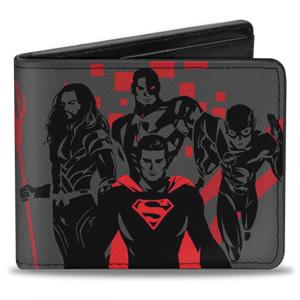 DC Comics Wallet, Bifold, Justice League 2017 Superhero Group Batman ...