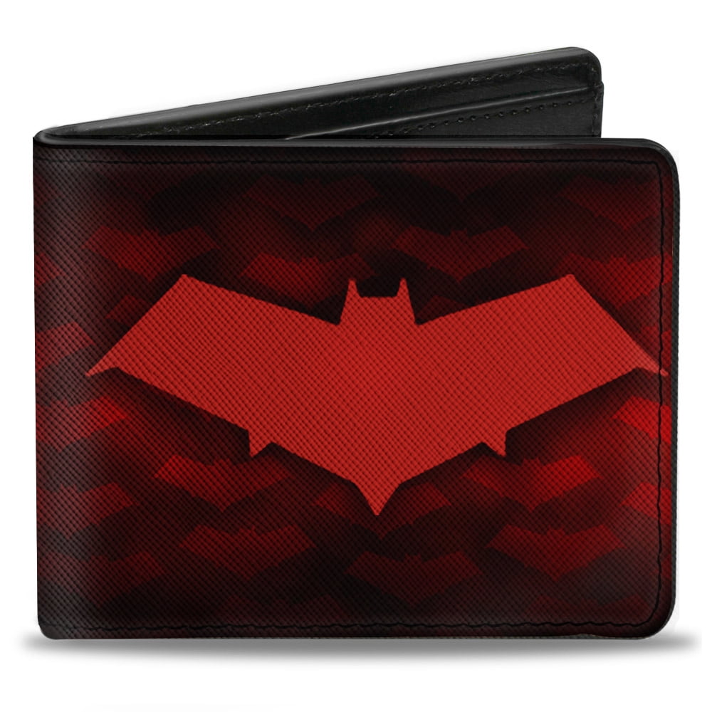 DC Comics Wallet, Bifold, Red Hood Logo Monogram Black Red Fade Red ...