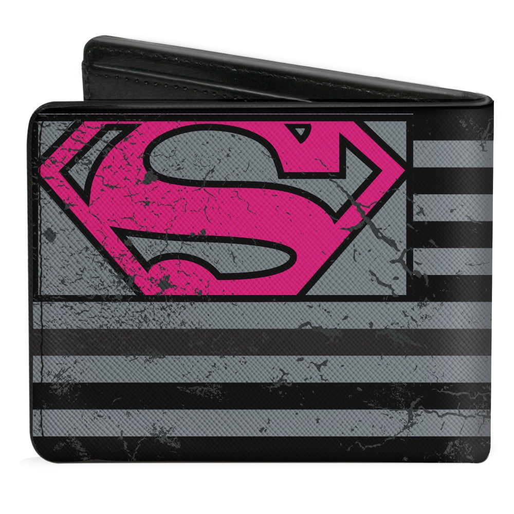 DC Comics Wallet, Bifold, Superman Shield Americana Weathered Gray ...