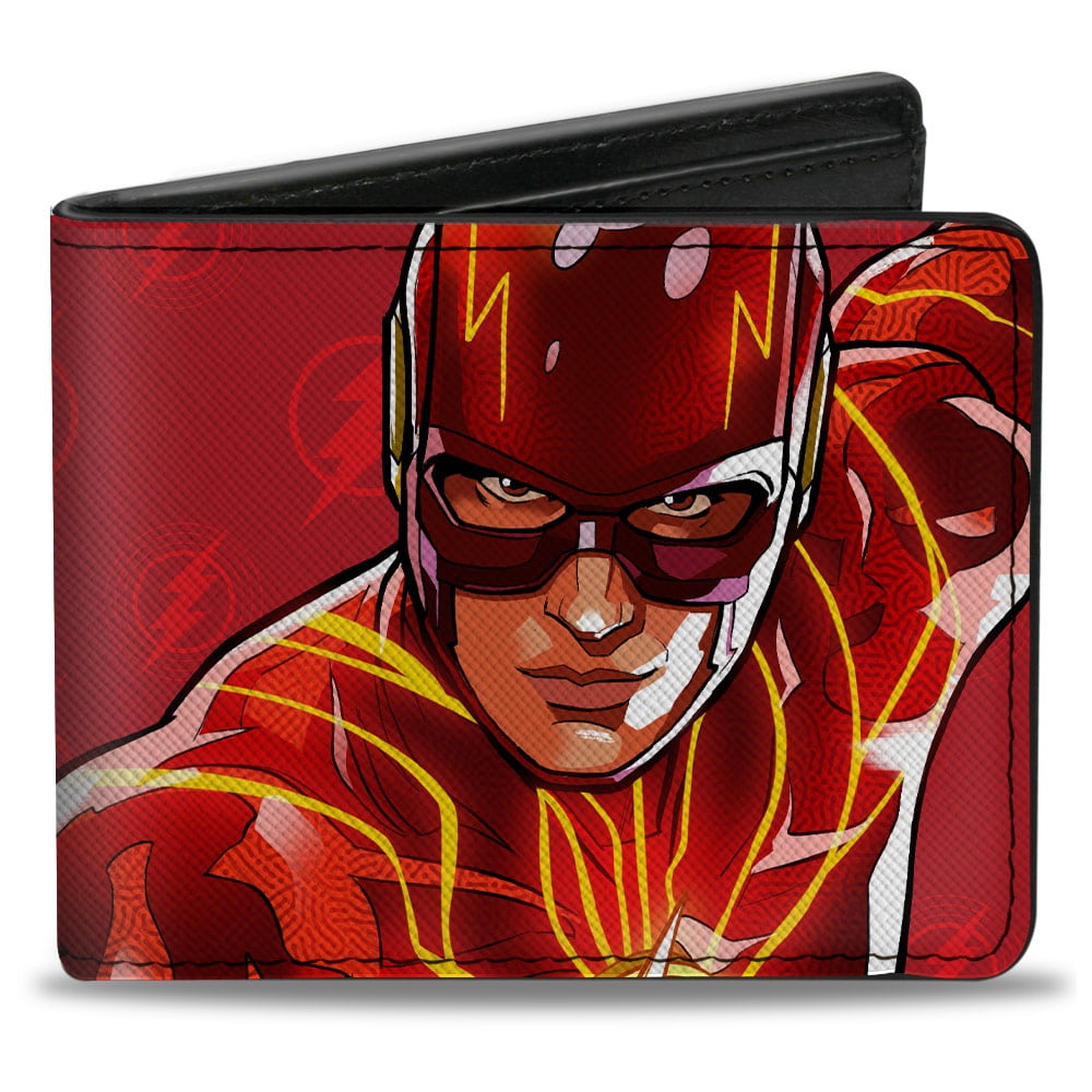 DC Comics Wallet, Bifold, The Flash Running Pose with Lightning Icon ...