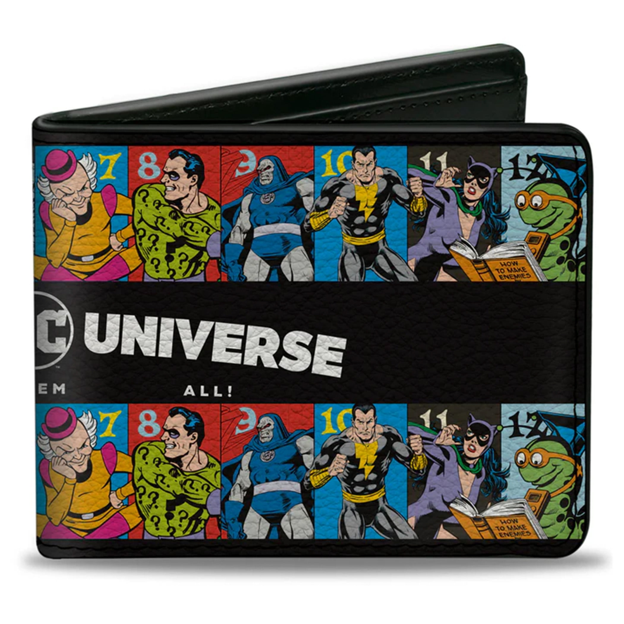 DC Comics Wallet, Bifold, Villains Of the Dc Universe Character Blocks ...