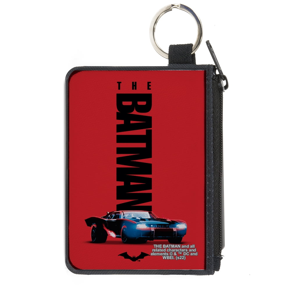 DC Comics Wallet, Coin Purse, The Batman Movie Batmobile Title Red ...
