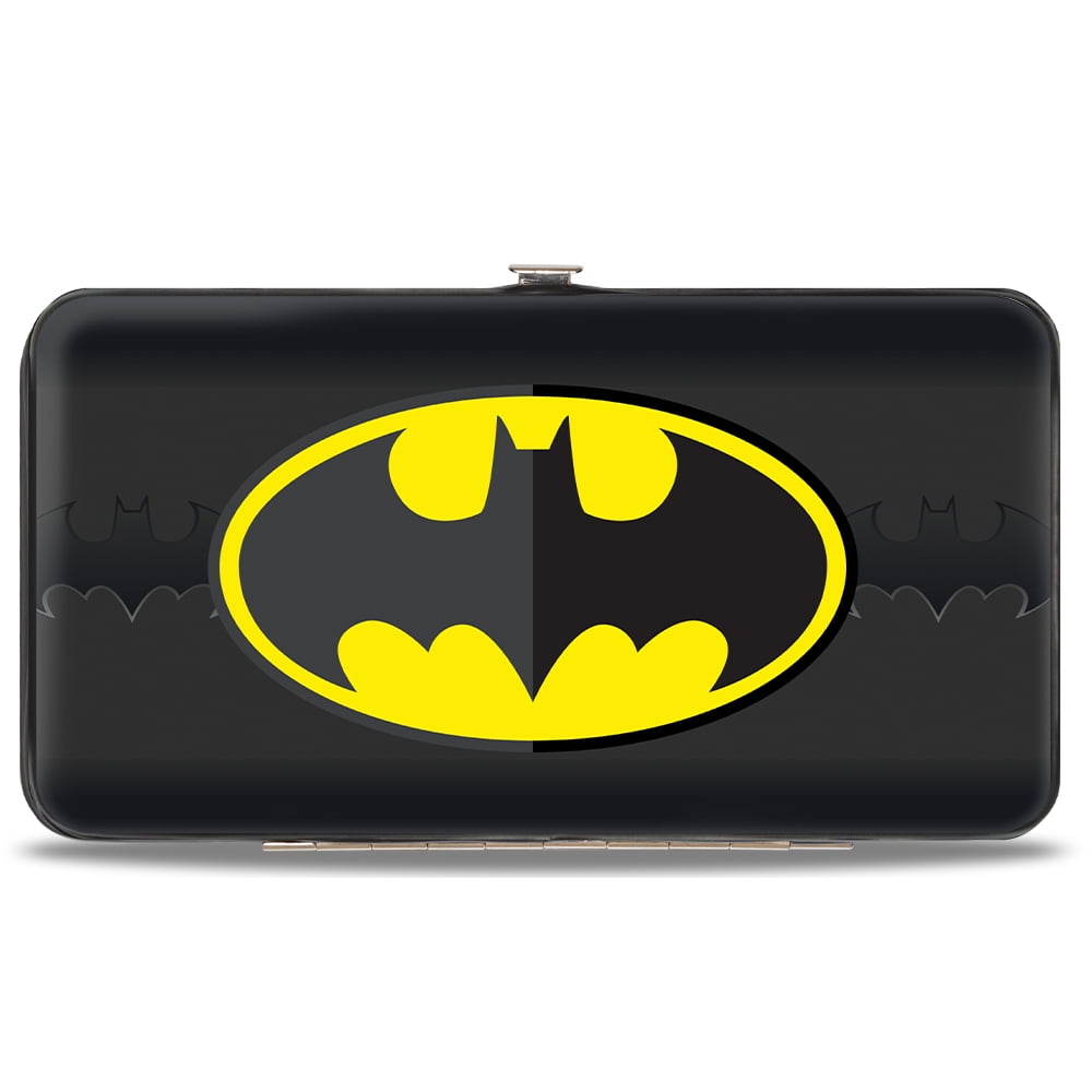 DC Comics Wallet, Hinged, Batman Icon Centered Bat Signal Stripe Black ...