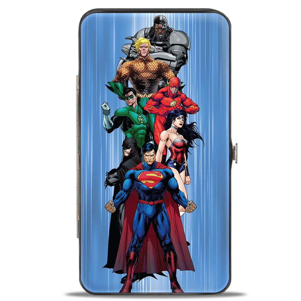 DC Comics Wallet, Hinged, The New 52 Justice League 7 Superhero Group ...