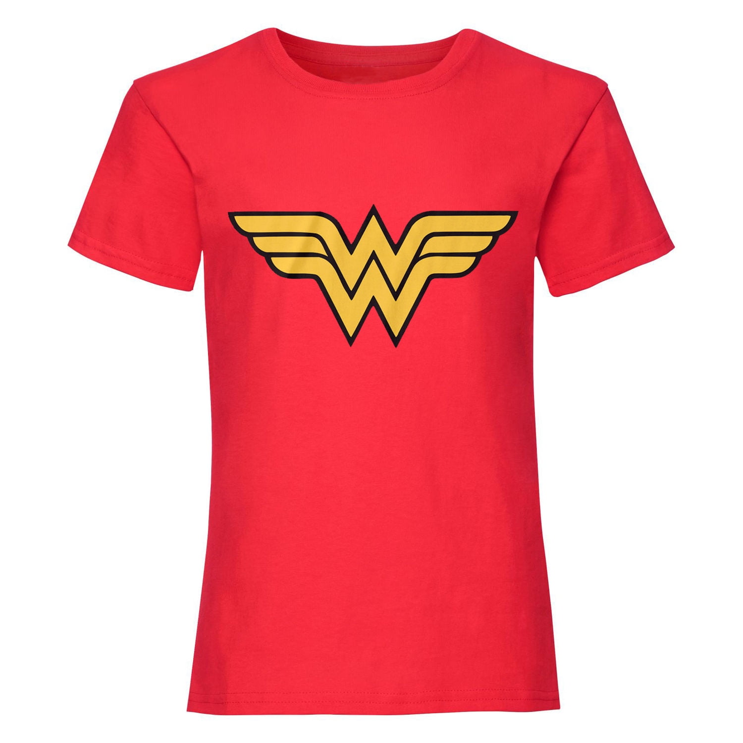 DC Comics Womens Wonder Woman Logo Fitted T-Shirt - Walmart.com