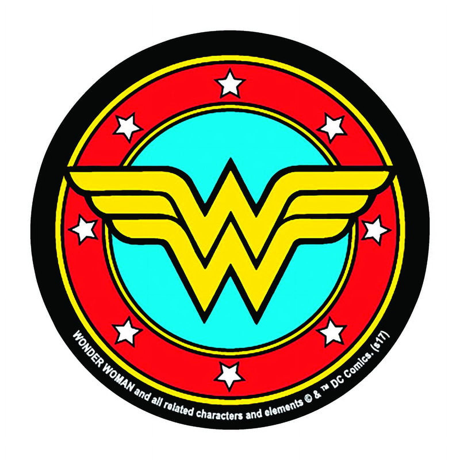 DC Comics Wonder Woman Classic Logo Embossed Tin Magnet - Walmart.com