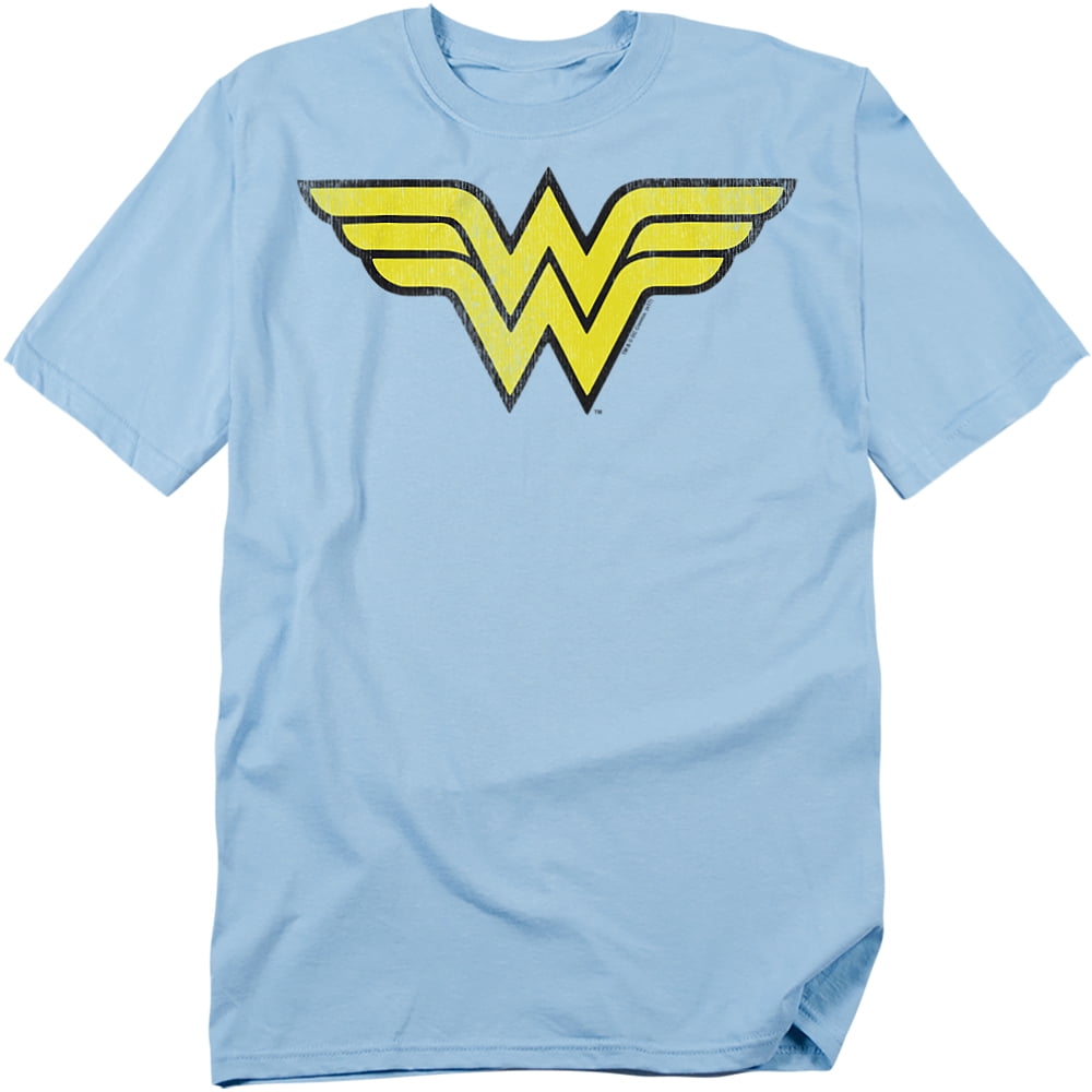 DC Comics Wonder Woman T-Shirt Ww Logo Distressed Unisex Graphic Tee ...