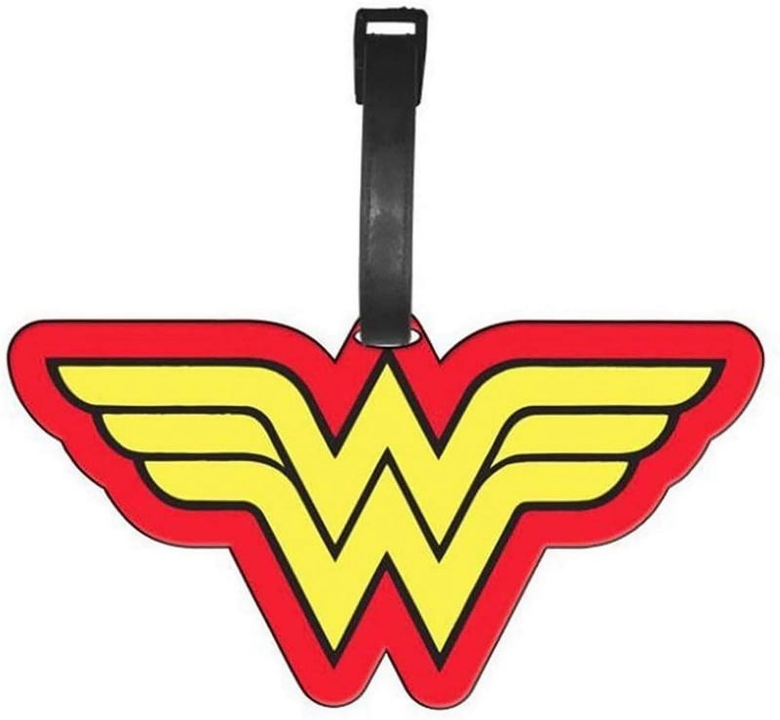 DC Comics Wonder Woman Logo Travel Luggage Tag With Suitcase ID Card ...