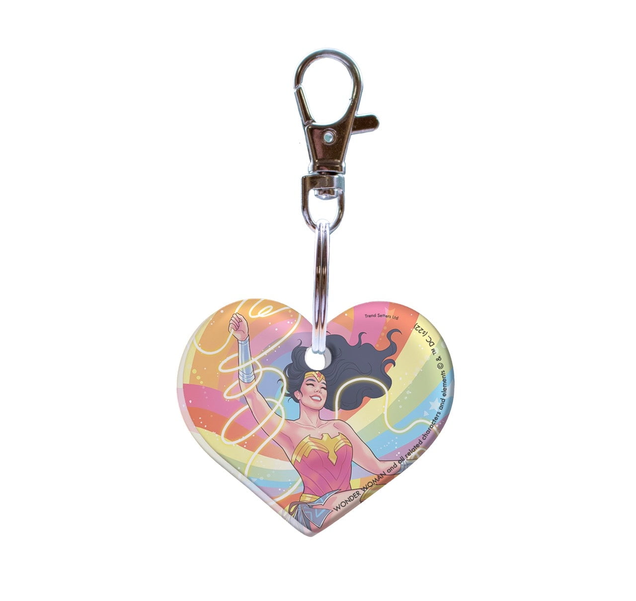 DC Comics (Wonder Woman Pride) Heart Shaped Acrylic Keychain - Walmart.com