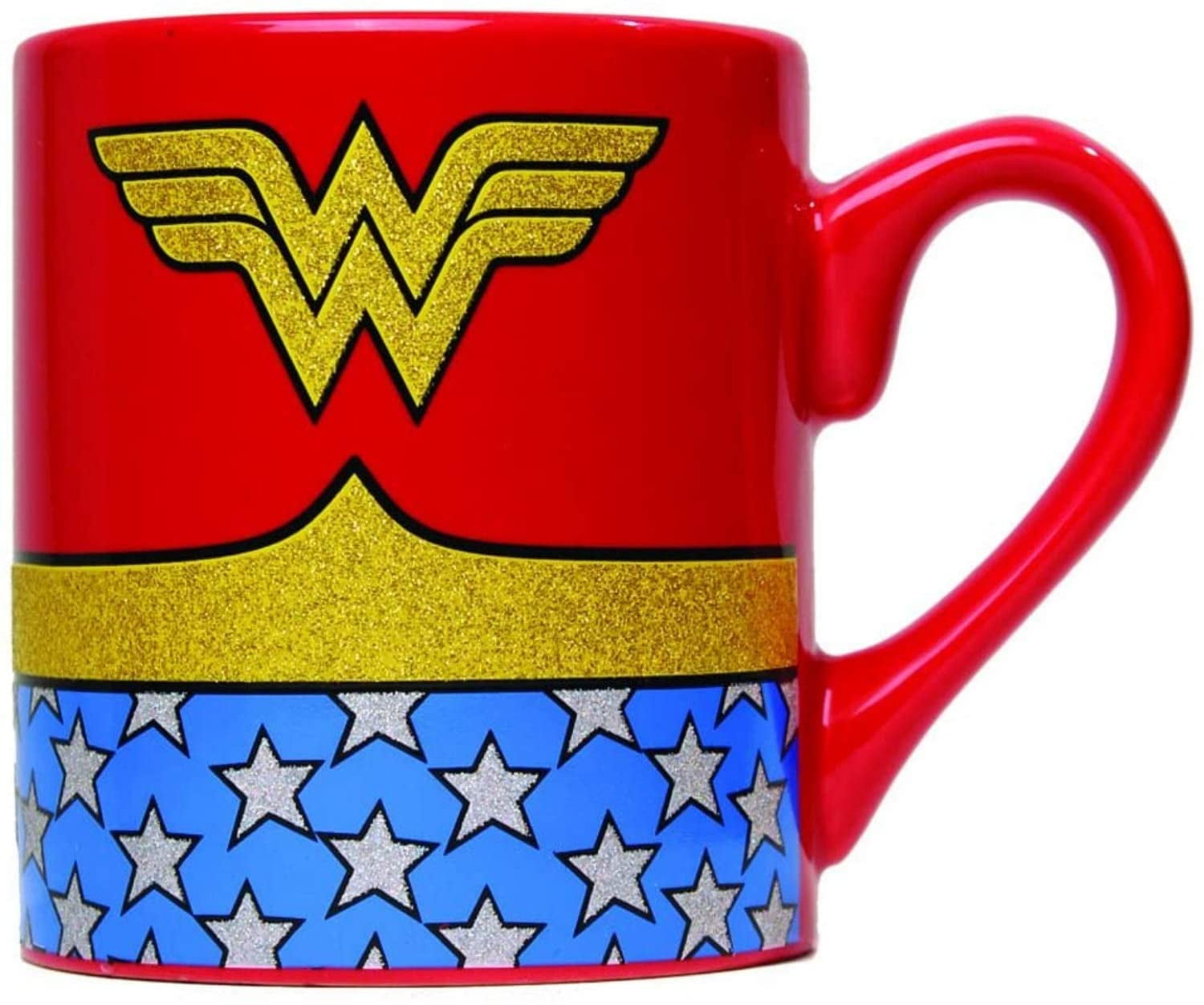 DC Comics Wonder Woman Uniform Glitter Ceramic Mug, 14 Ounces - Walmart.com