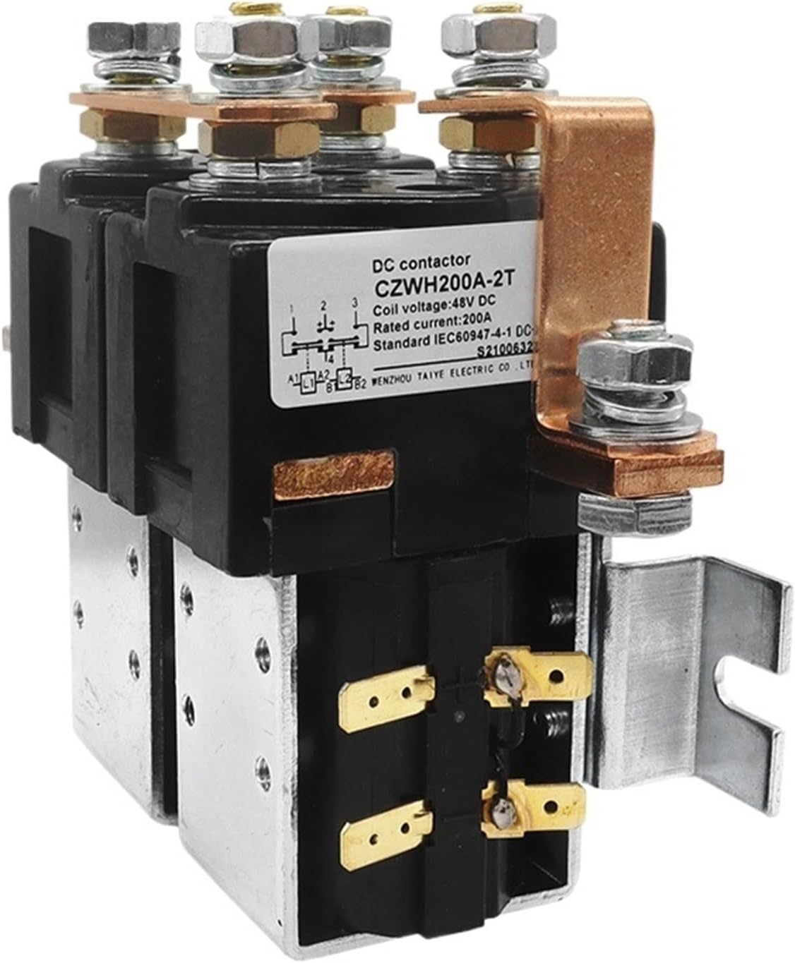 DC Contactor CZWH-2T 200A 24V 48V for Electric Vehicles Battery Trucks ...