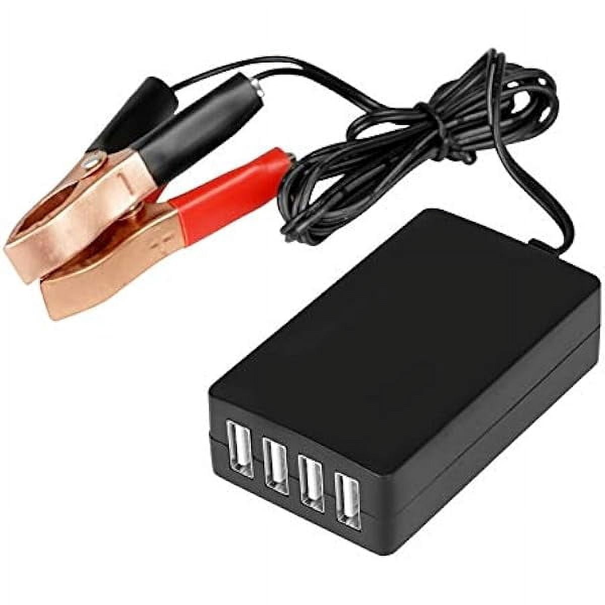 DC Converter with Battery Clip 12V 24V to 5V 8A USB Power Adapter Buck ...
