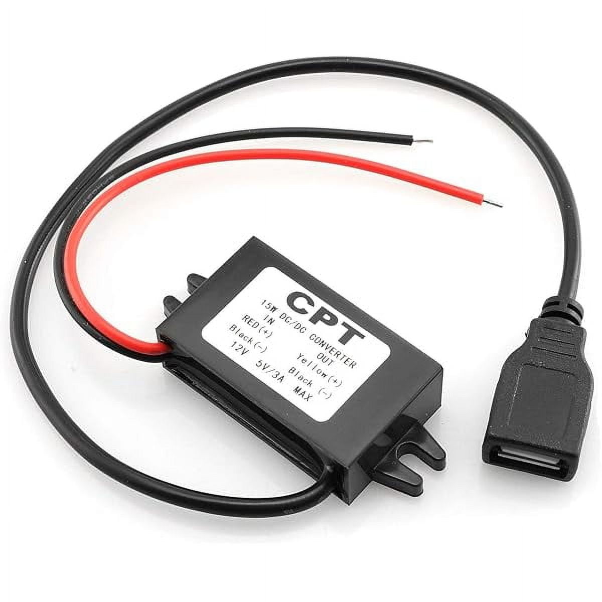 DC Converter Buck Module 12V to USB 5V 3A DC-DC Converter Step Down ...