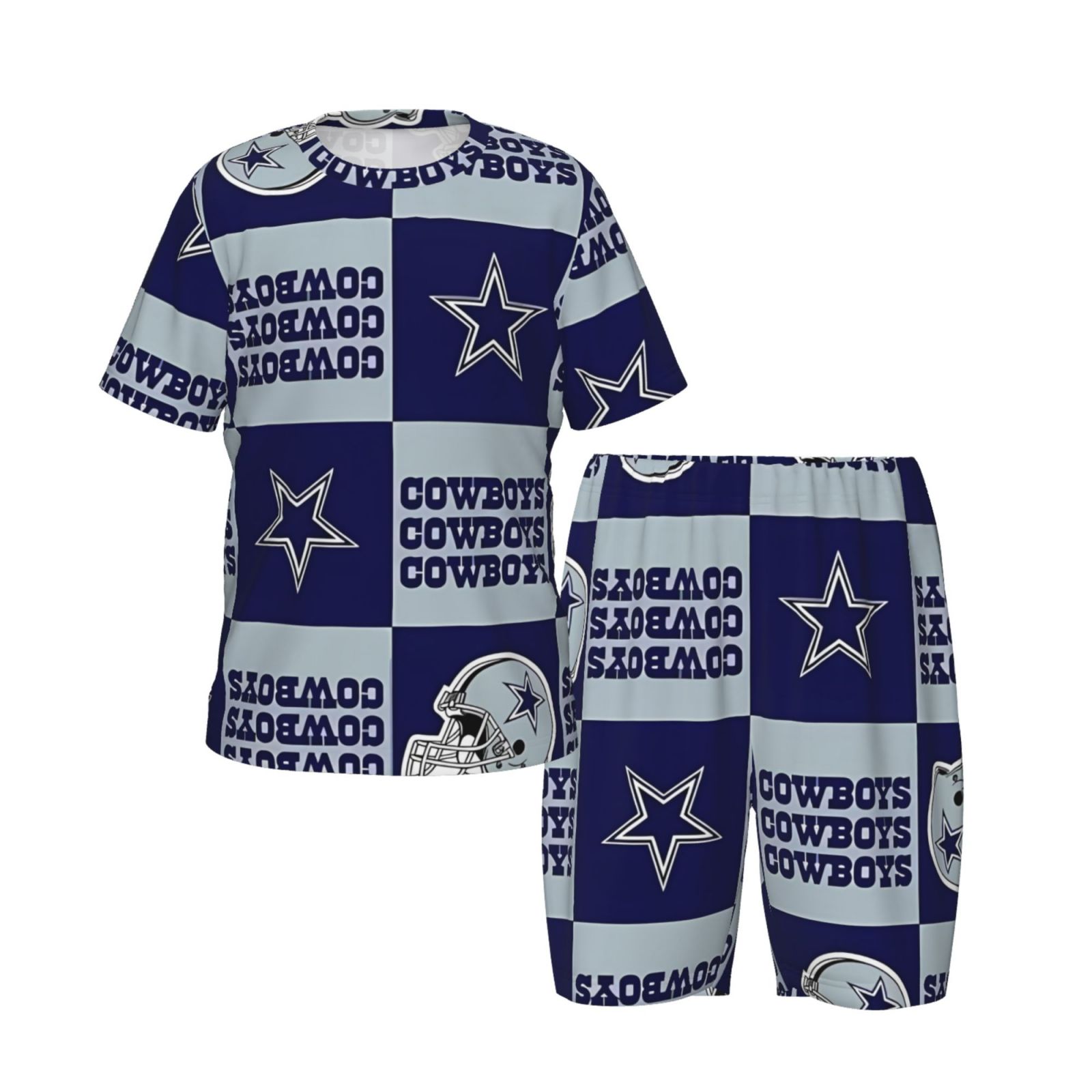 DC_Cowboys Kids Girl Boys 2-Piece Cozy Pajamas Short Sleeve Cool Summer ...