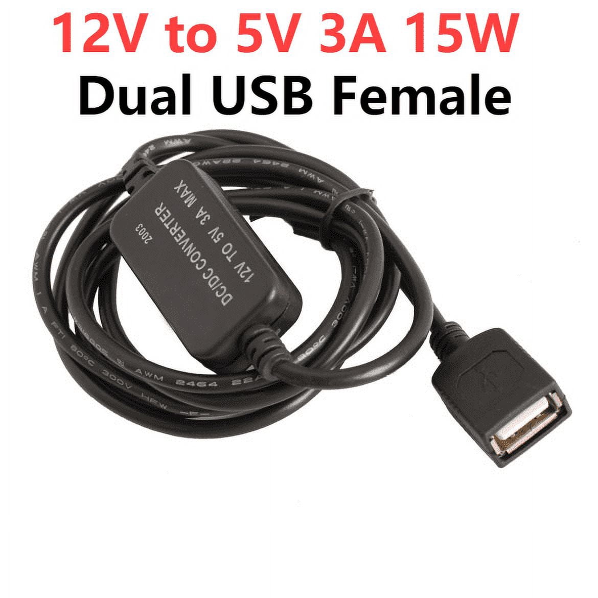 DC-DC 12V To 5V 3A 15W Step Down Buck Converter Power Supply Output ...
