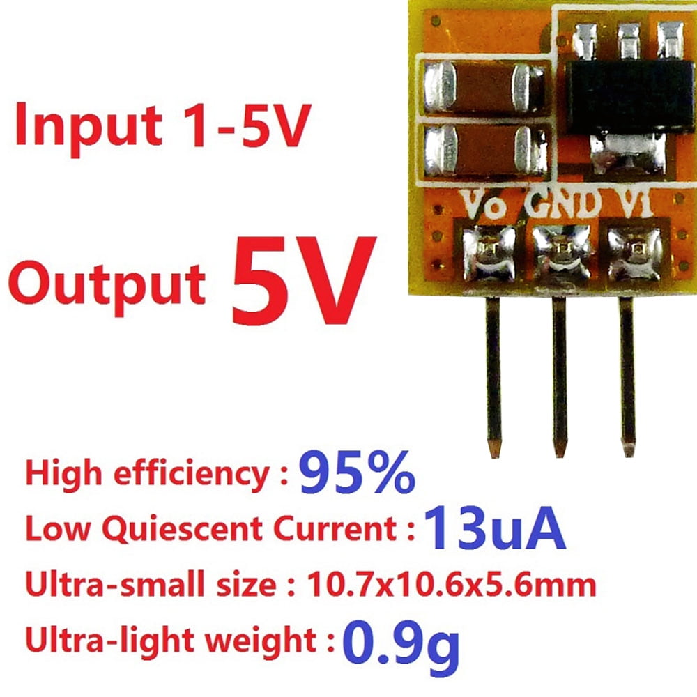 DC-DC Boost Converter Voltage Step-up Module DC 0.7-5V to DC 3V 3.3V 5V ...