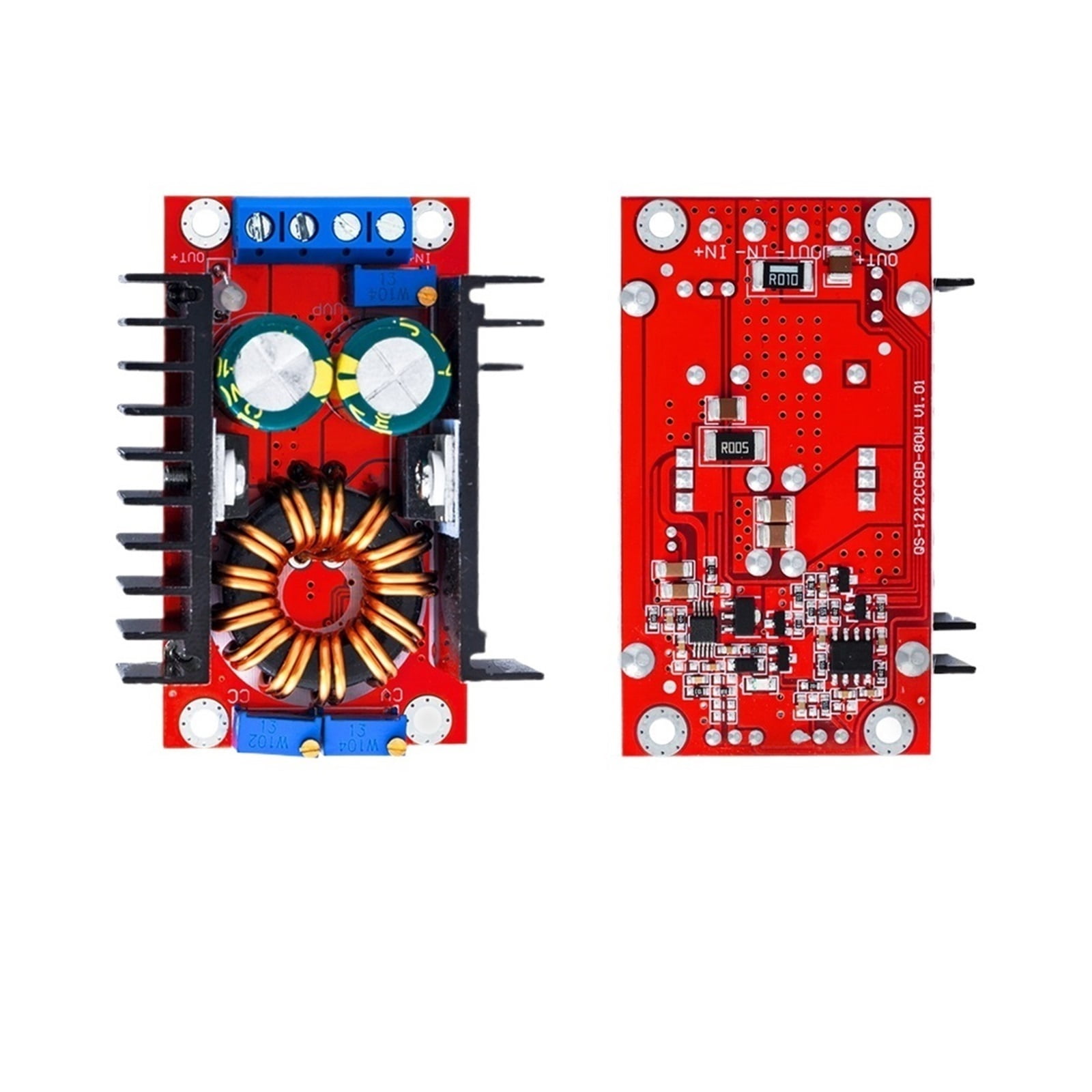 DC DC CC CV Buck Boost Converter 9-35 to 1-35V 80W Buck Booster DC Step ...