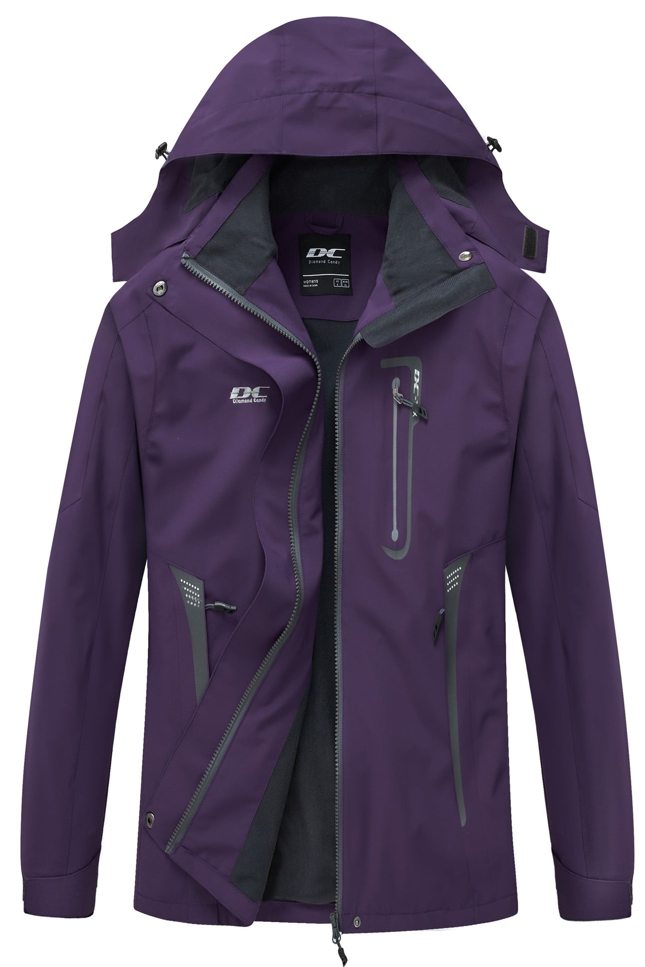 DC Diamond Candy Waterproof, Windproof Women's Rain Jacket, Lightweight ...