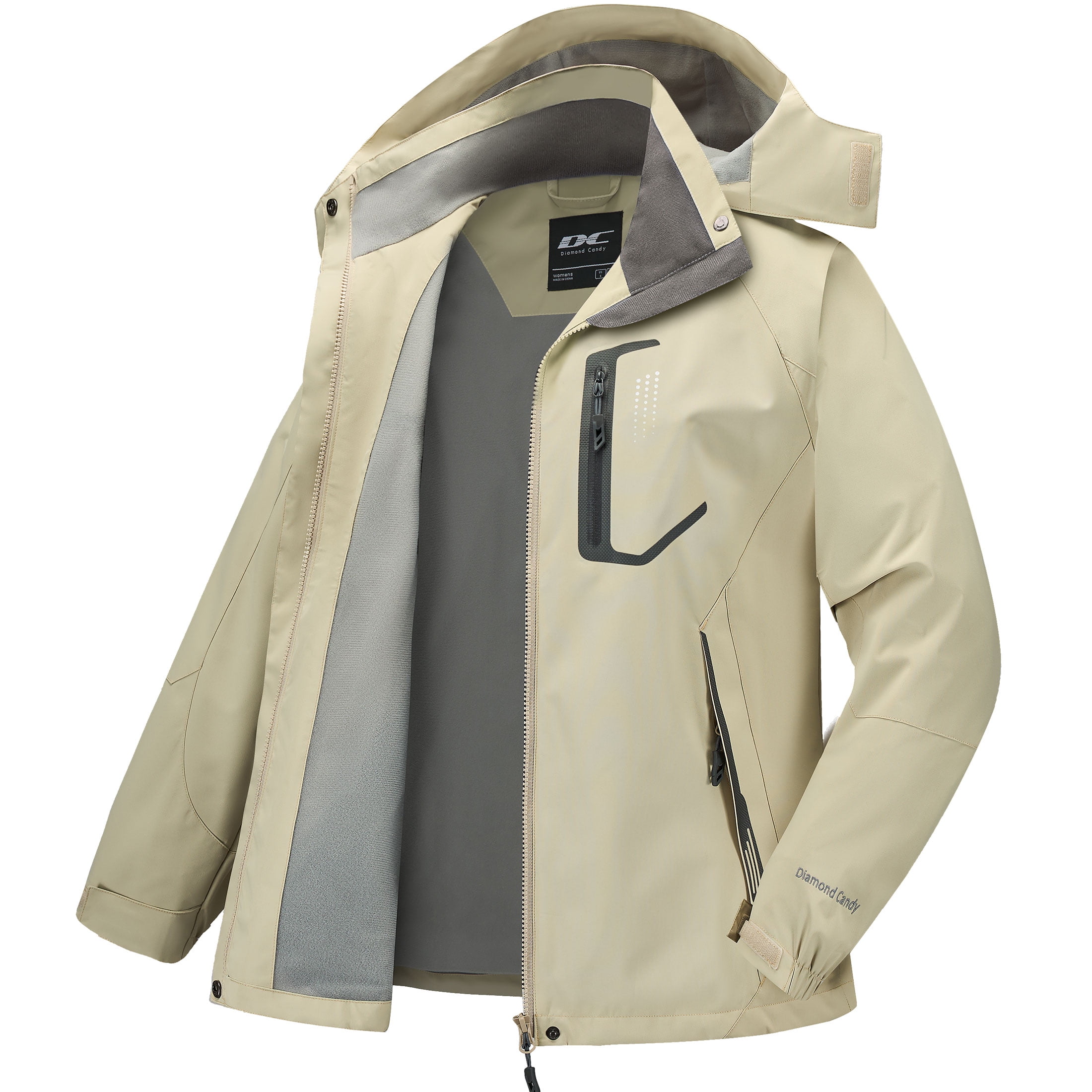 DC Diamond Candy Ultra Light Women's Outdoor Weatherproof Rain Jacket ...