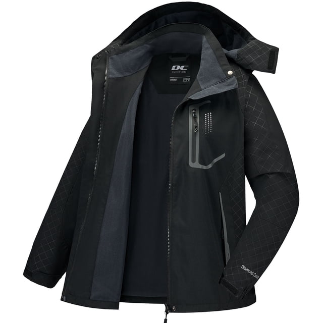DC Diamond Candy Women's Waterproof, Windproof Rain Jacket with Hood ...