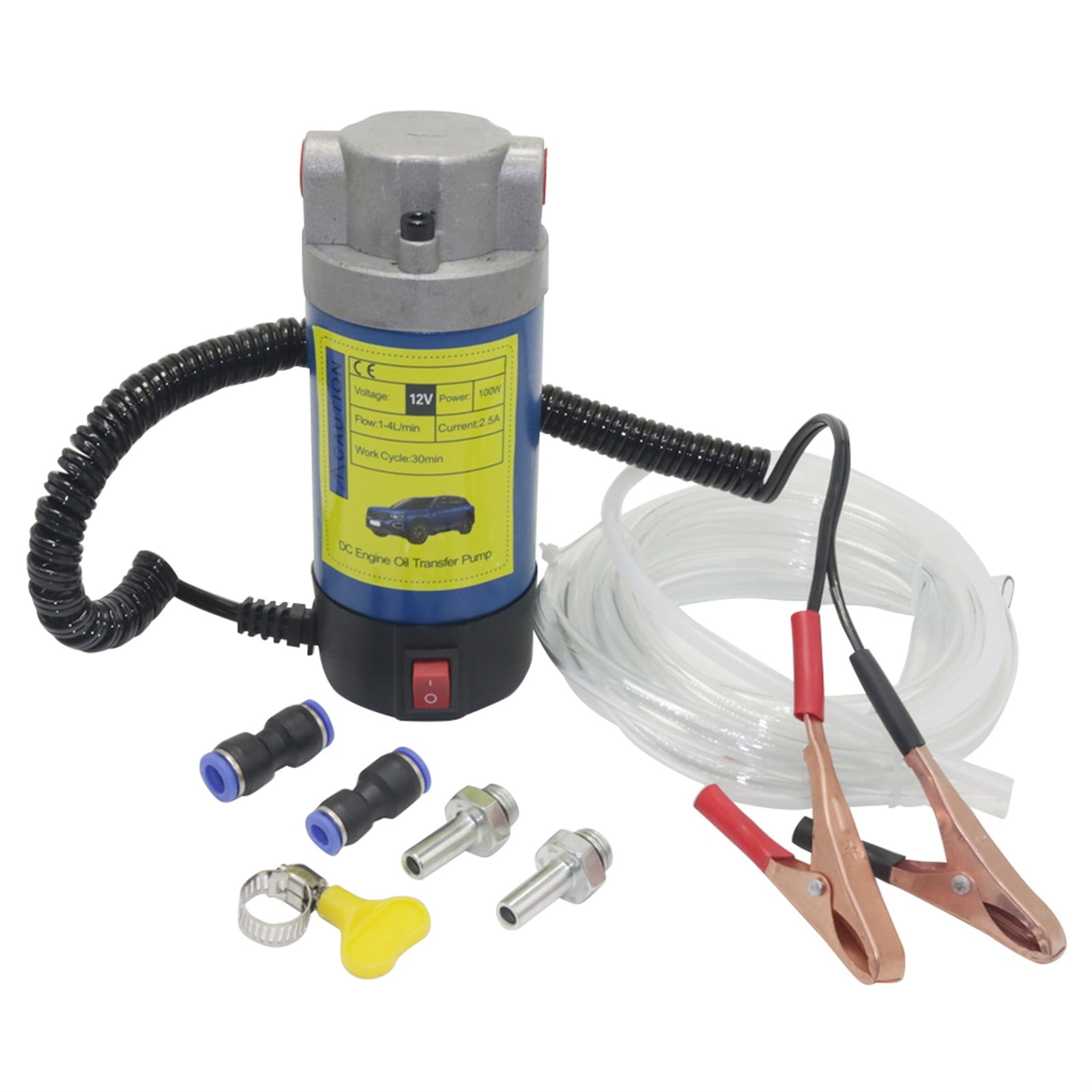 DC Engine Oil Transfer Pump Oil Changer Portable Gear Oil Pump ...