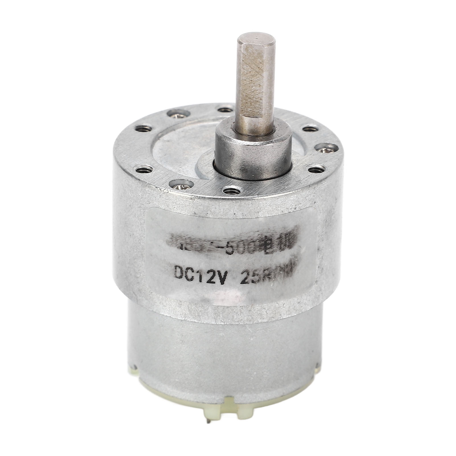 DC Gear Motor, 12V, 25RPM, Speed Reduction, Self-Locking, Turbine Worm ...