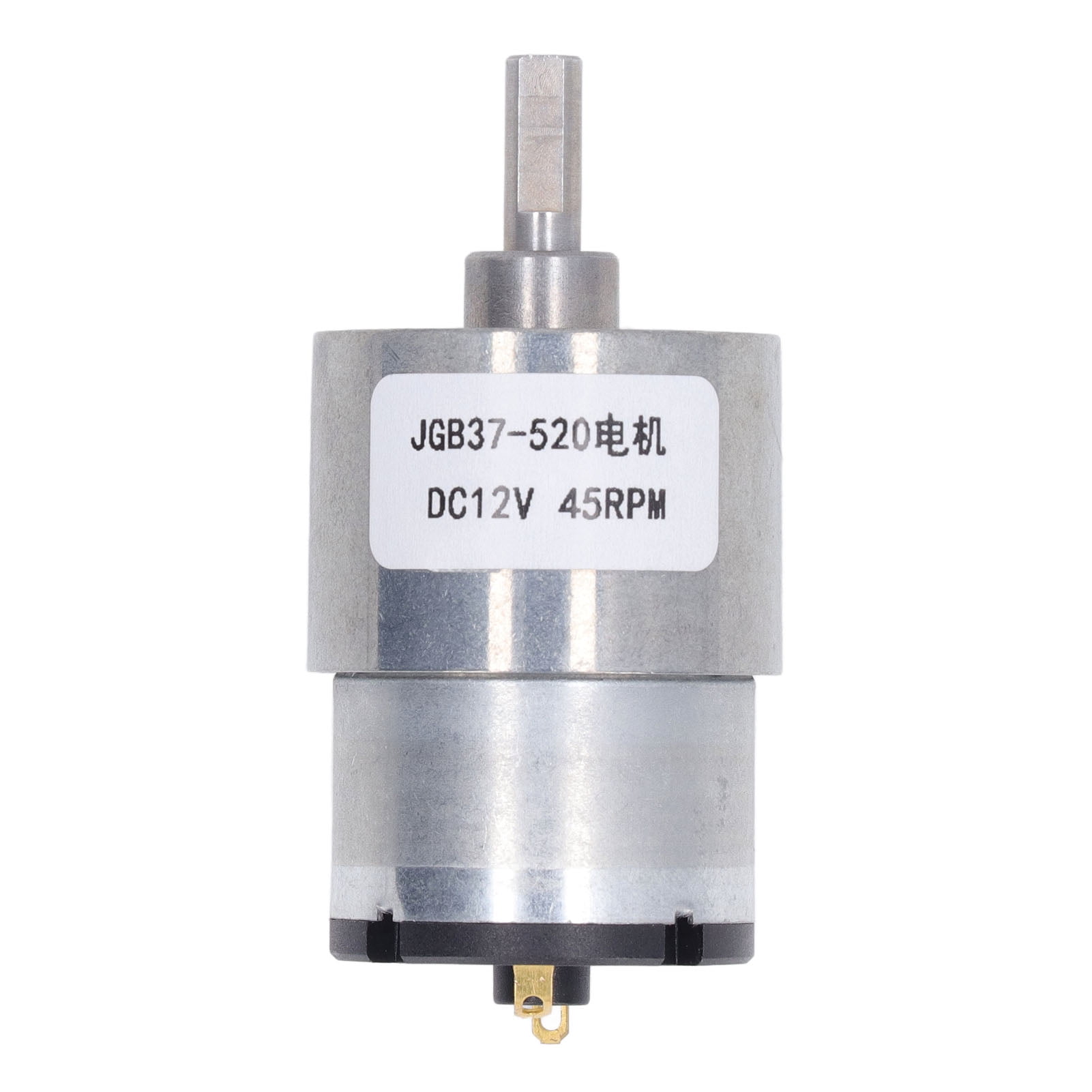 DC Geared Motor, 12V, 45RPM, Self-Locking, Turbine Worm Gear, CW & CCW Speed Reduction, High ...