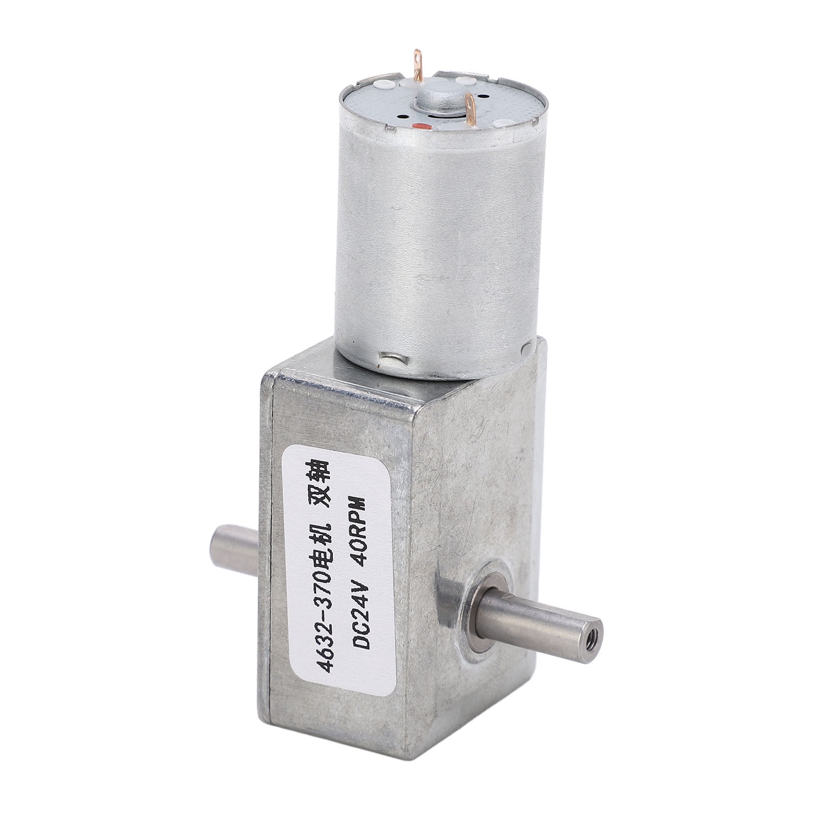 DC Geared Motor Double Shaft Rotation Direction Adjustable Square ...