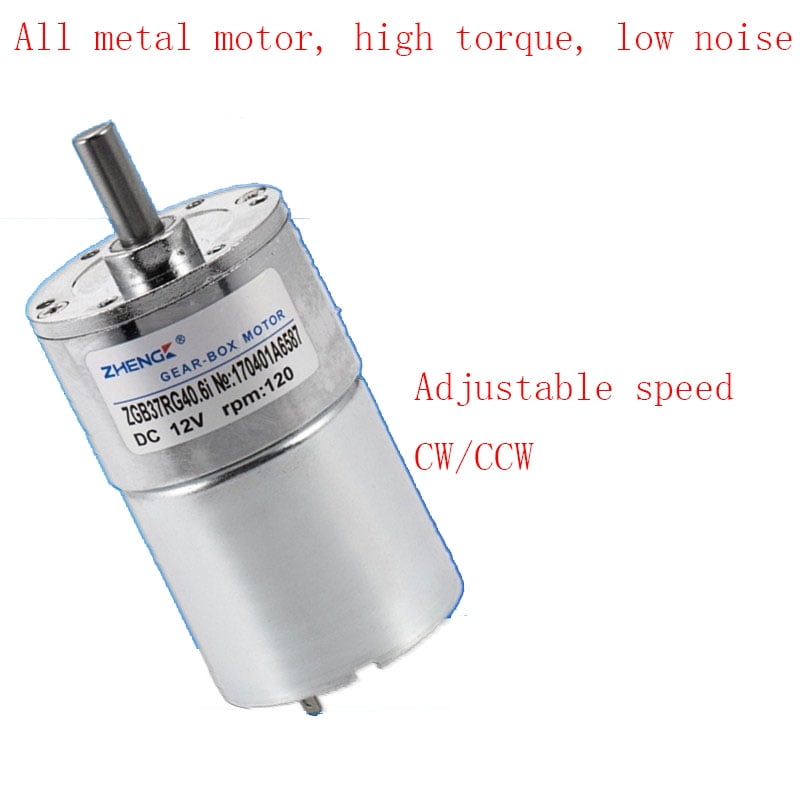 DC Geared Motor ZGB37RG Miniature Speed Control High Torque 12V/24V ...