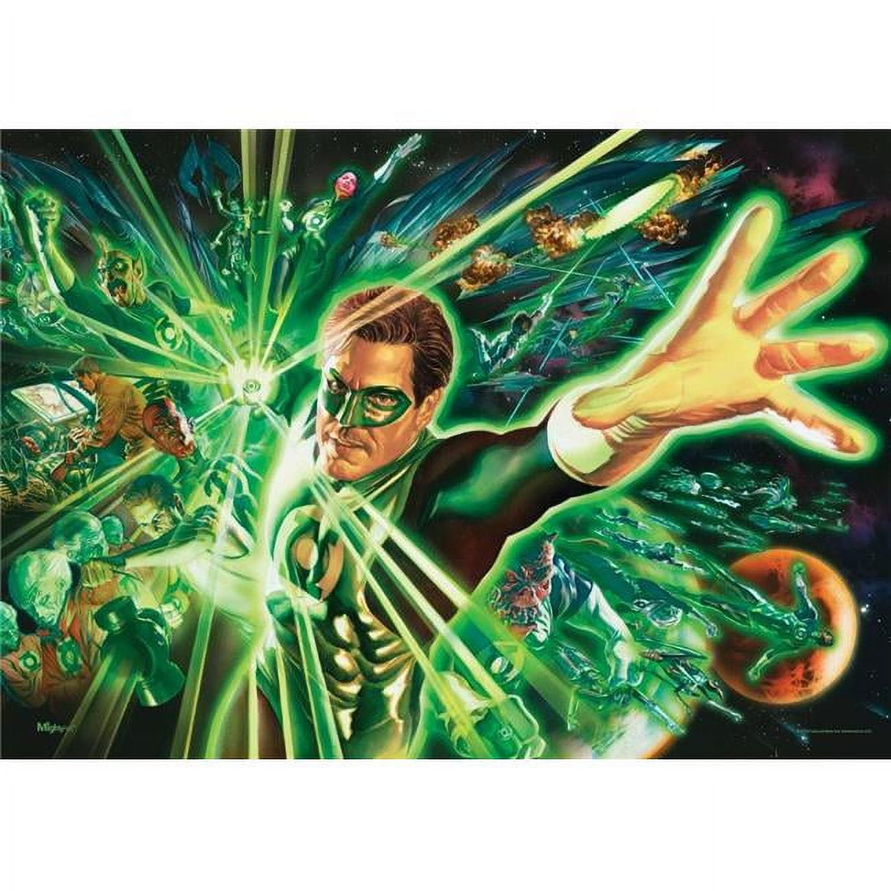 DeluxDesigns Green Lantern Light 24" x 17" Art Print - Walmart.com