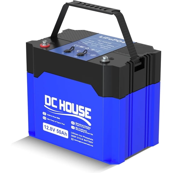 DC HOUSE 12V 50Ah Lithium Battery for trolling motor - Walmart.com